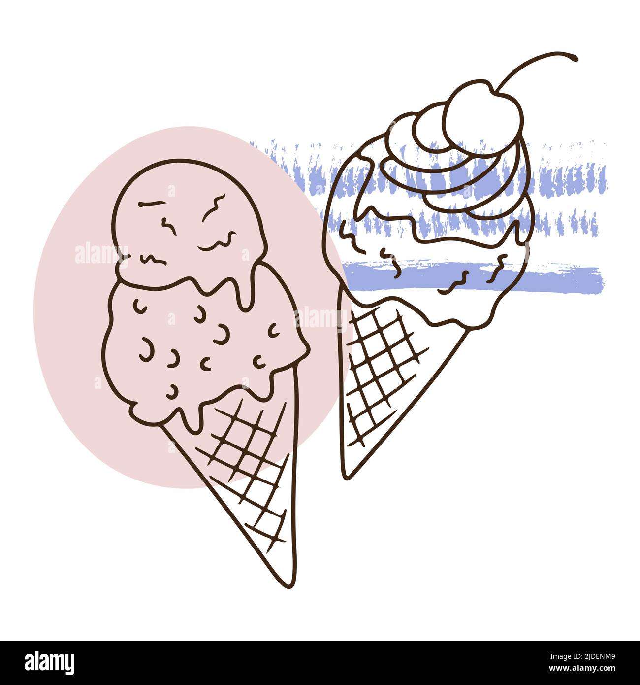 Ice Cream Pictures Drawing