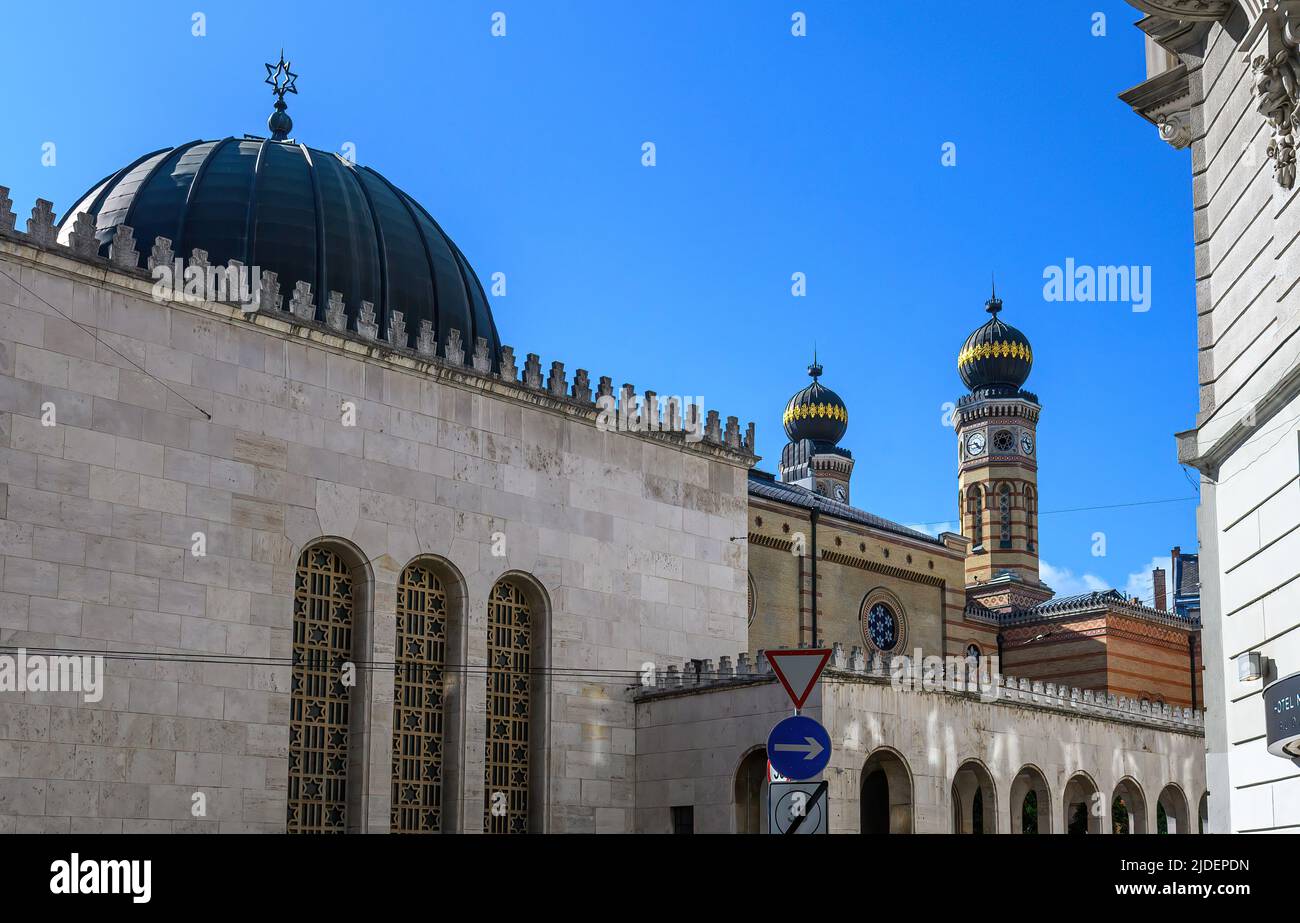 The Great Synagogue in Dohany Street in Budapest, Hungary. The Dohany ...