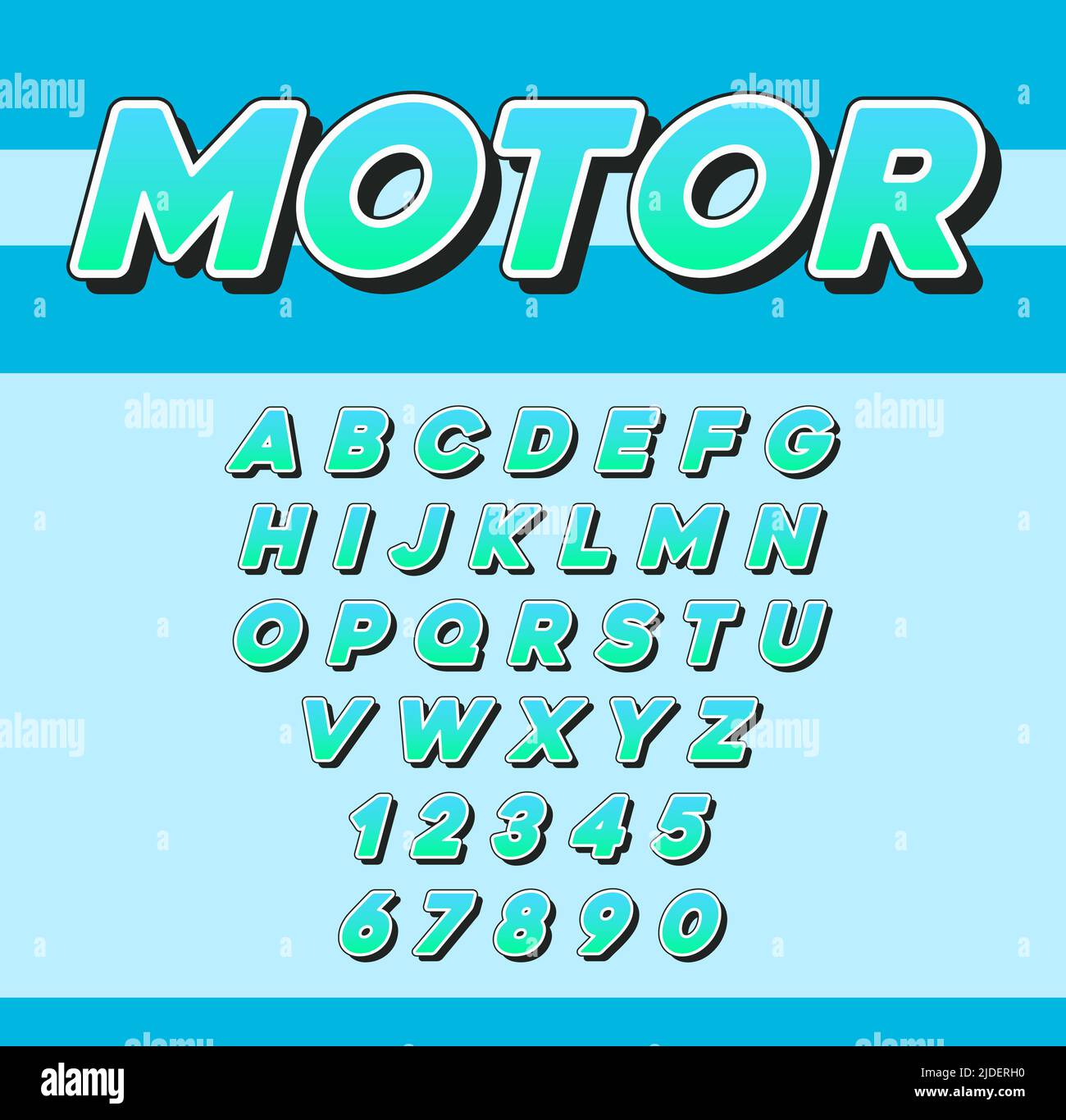 Vector Speed Racing Sport Italic Font with Letters and Numbers Stock ...