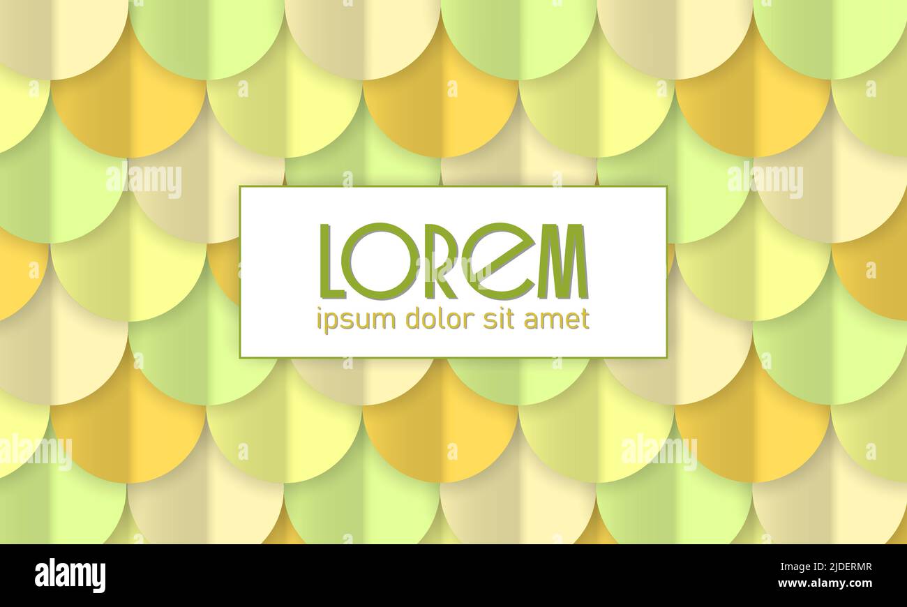 Vector background seamless pattern, simple fish scale shapes with ...