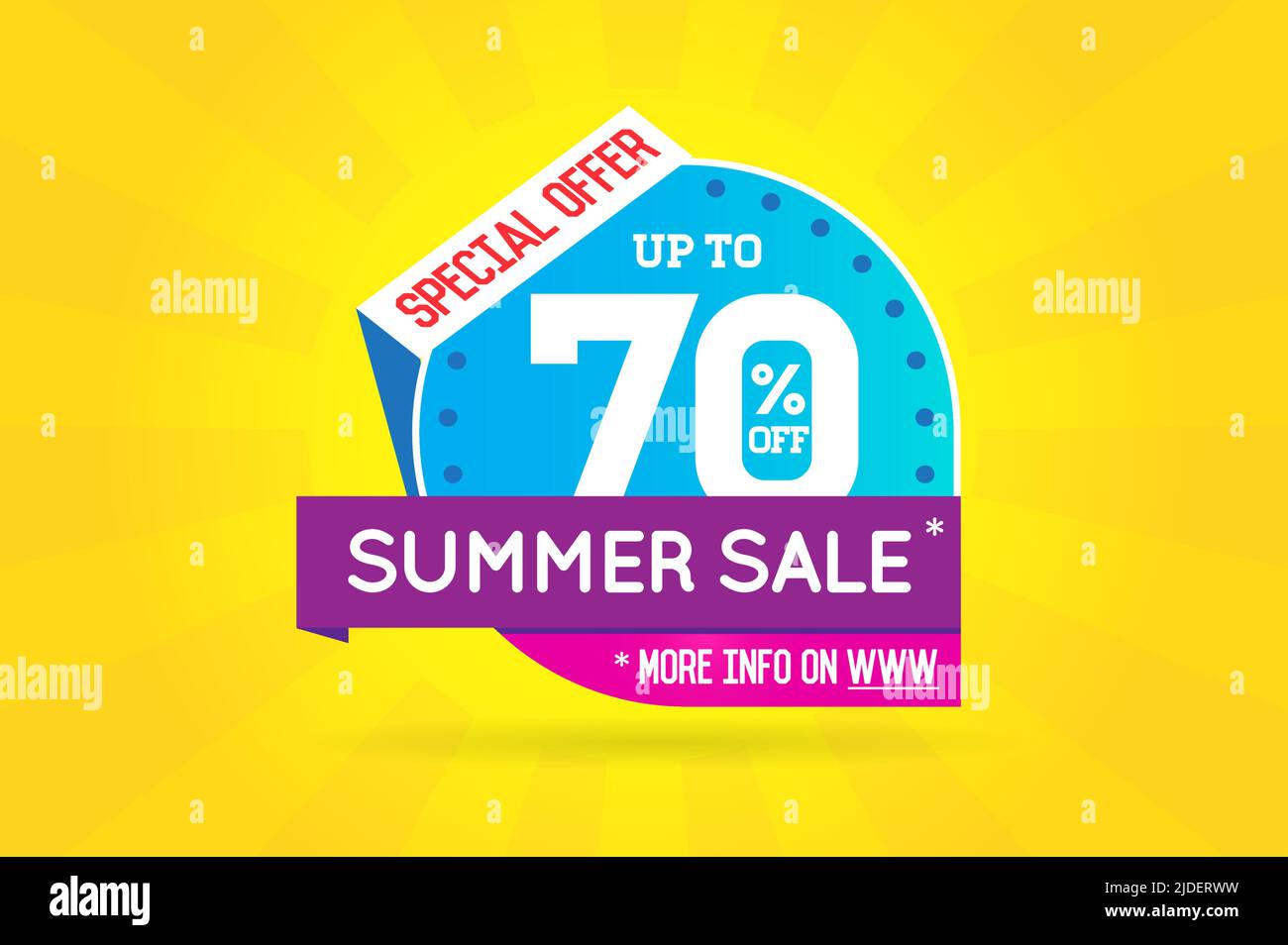 Summer Sale Sign Banner Poster ready for Web and Print. Vector. Super ...