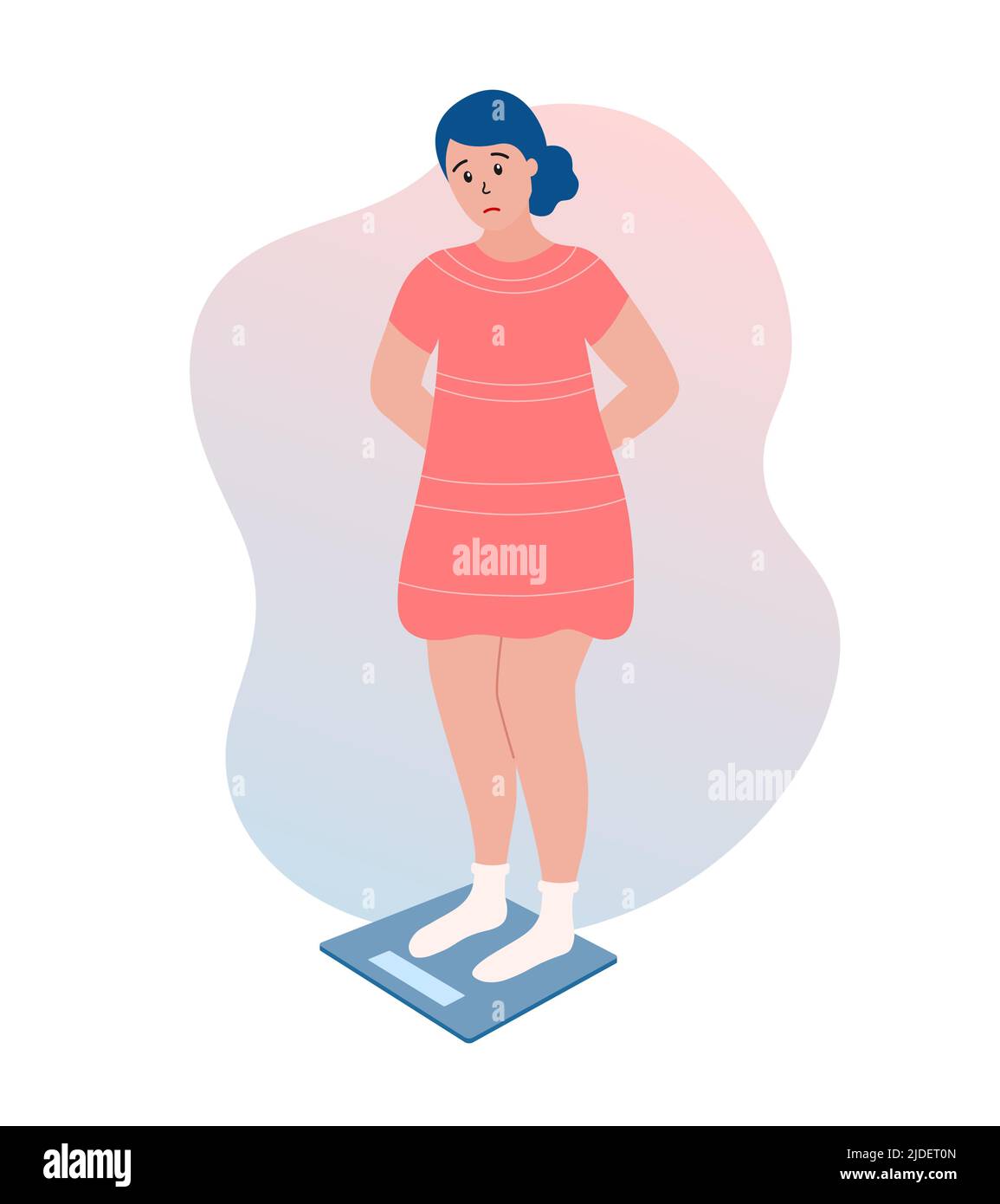 Mature woman scales illustration hi-res stock photography and images ...