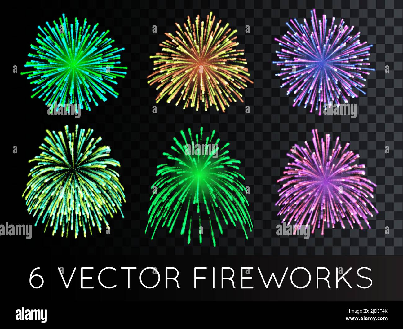 Vector Fireworks Set with transparency Stock Vector Image & Art - Alamy