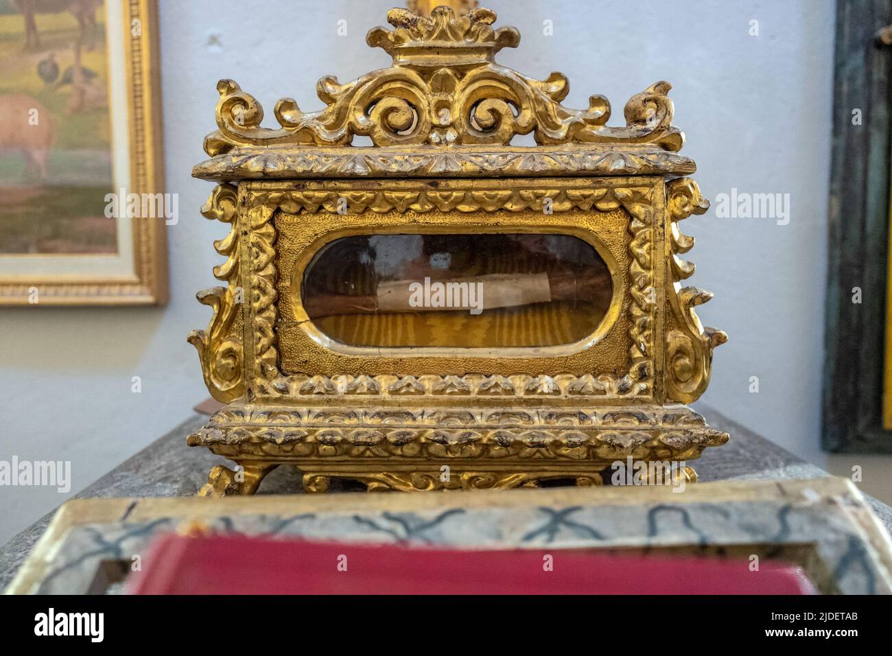 Tuscany, Italy, June 14th 2022: Religious relics of saints in Eremo di ...