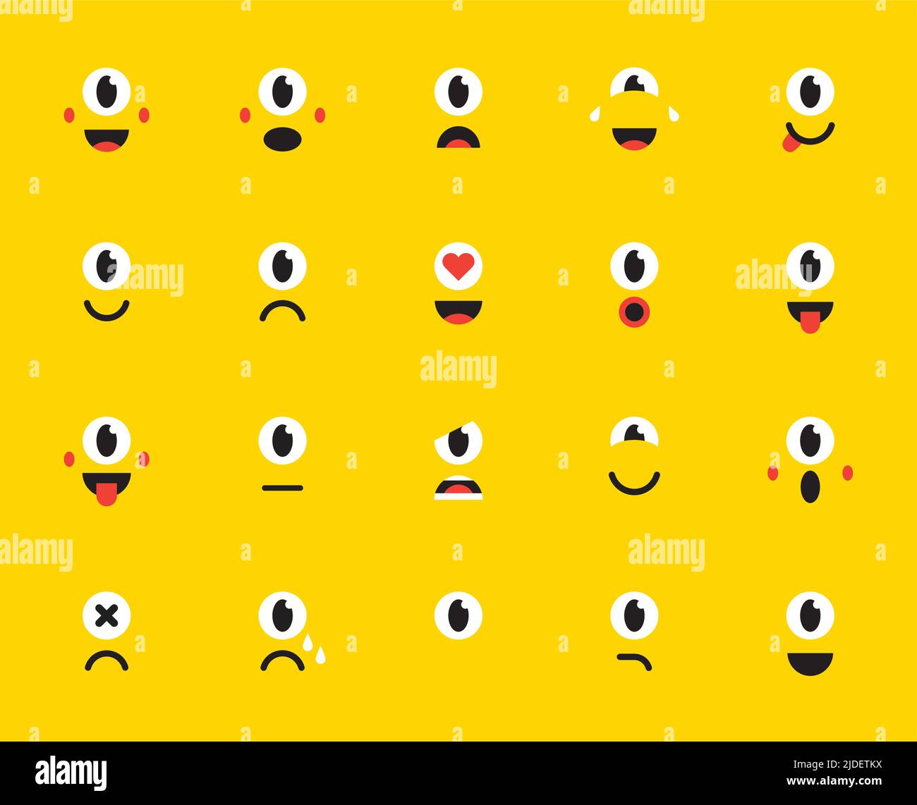 Emoji wonder Stock Vector Images - Alamy