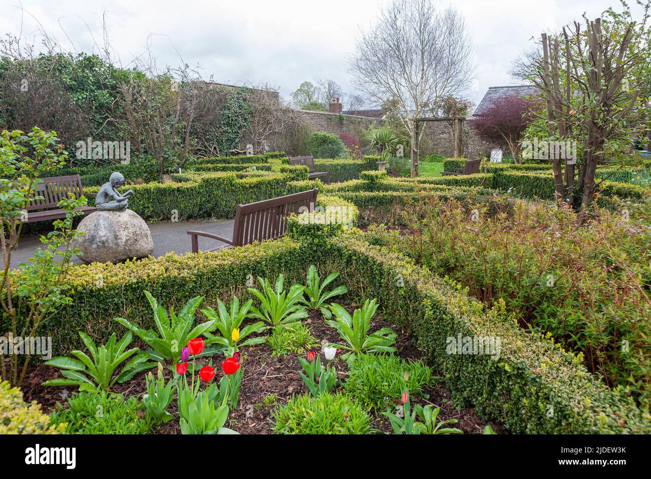 The Secret Memorial Garden, Great Torrington, Devon, UK Stock Photo - Alamy