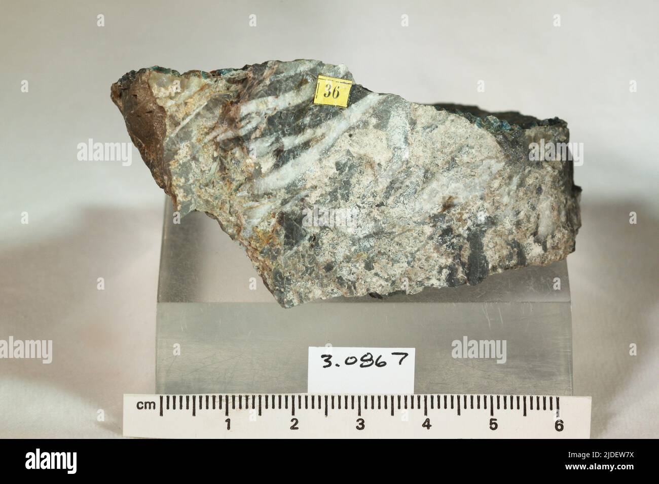 Wavellite. minerals. Europe; Germany; Saxony, Langenstriegis Stock ...