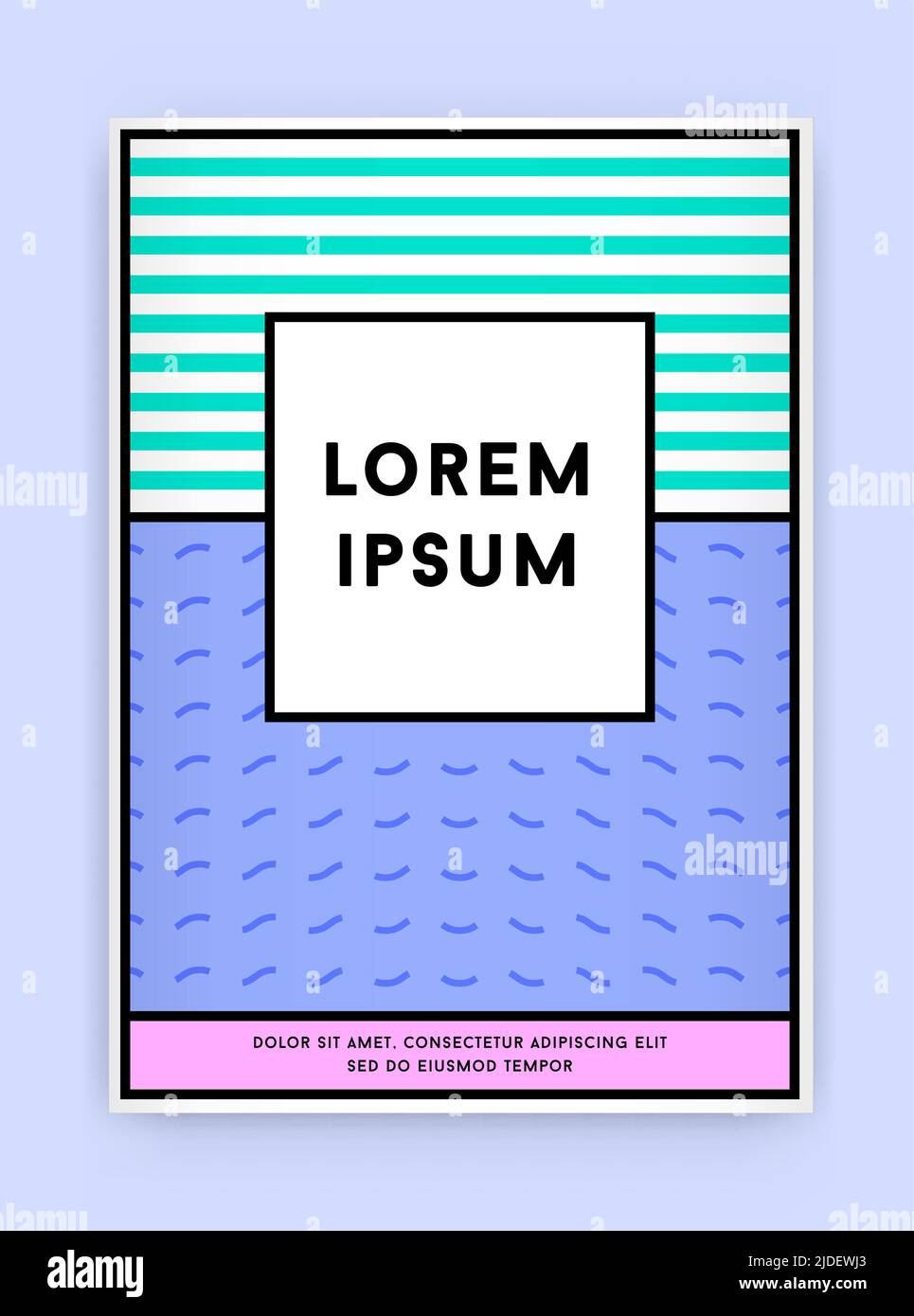 Visual identity in Trendy New Fat Line Style Geometric Design in Retro ...