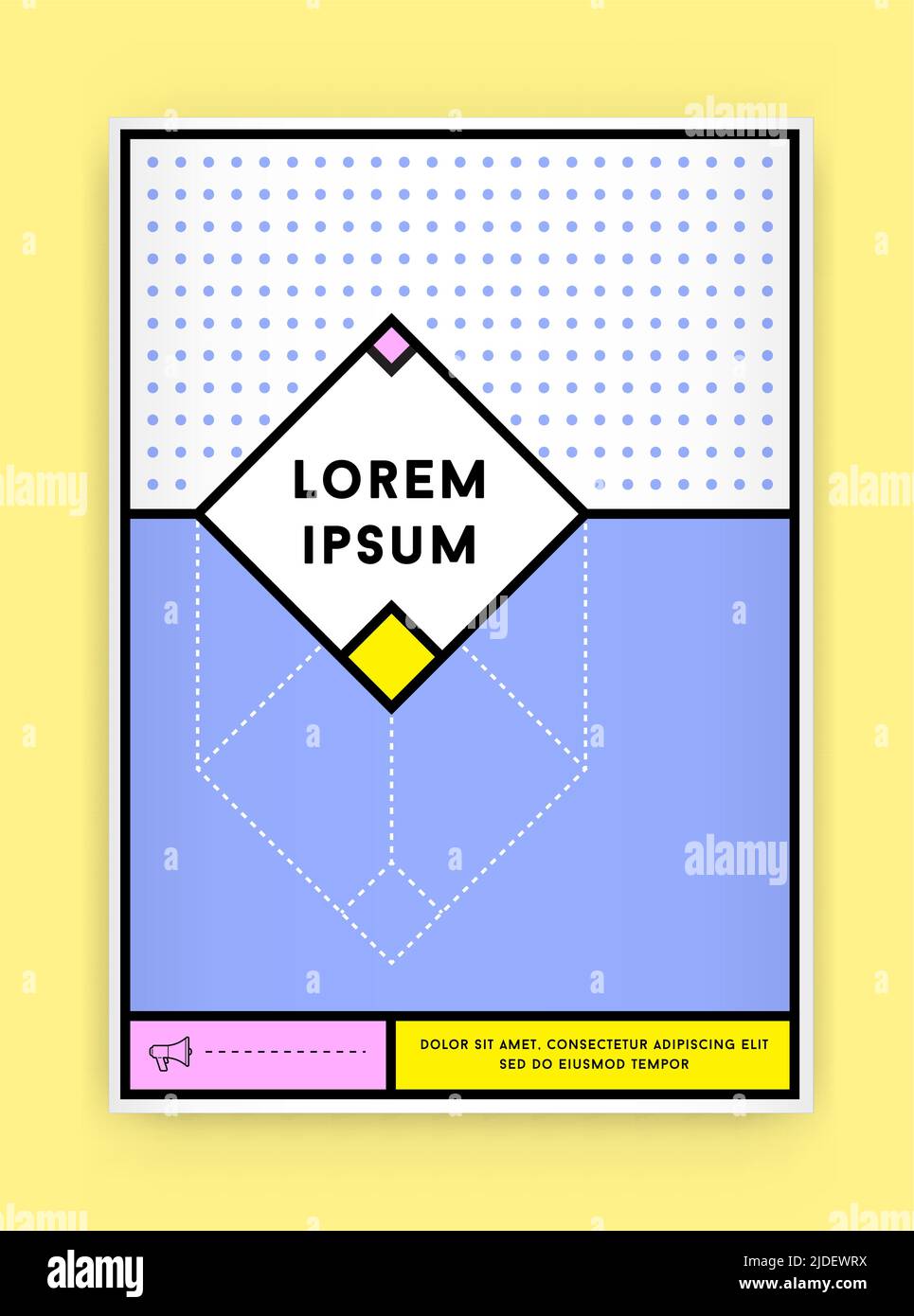 Visual identity in Trendy New Fat Line Style Geometric Design in Retro ...