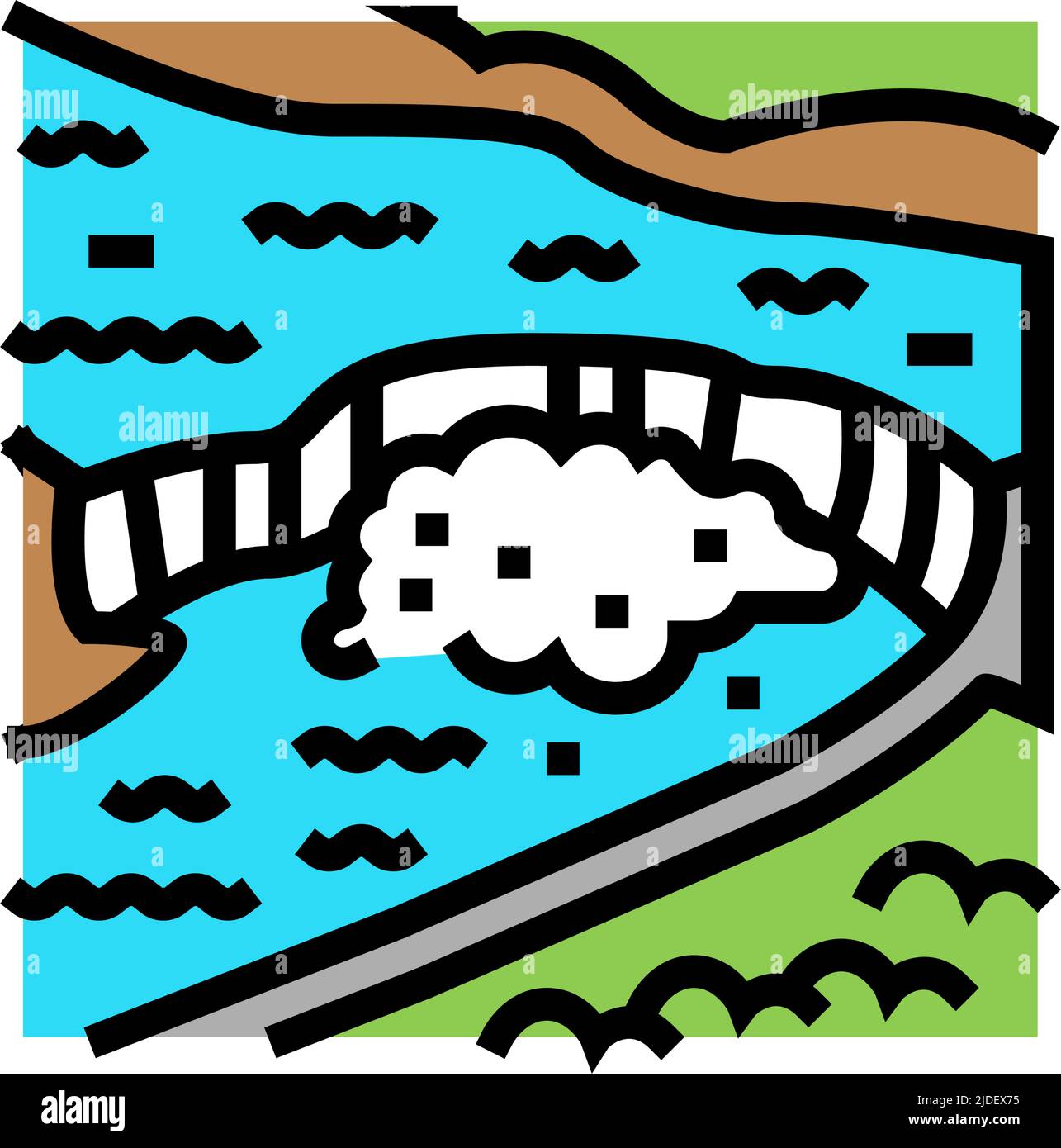 niagara falls color icon vector illustration Stock Vector Image & Art ...