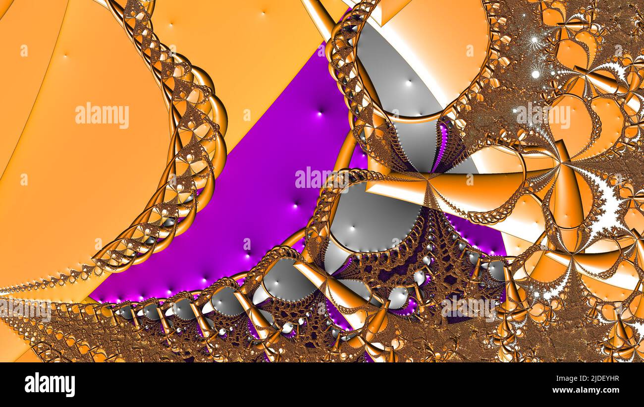 Abstract Computer generated Fractal design. A fractal is a never-ending ...