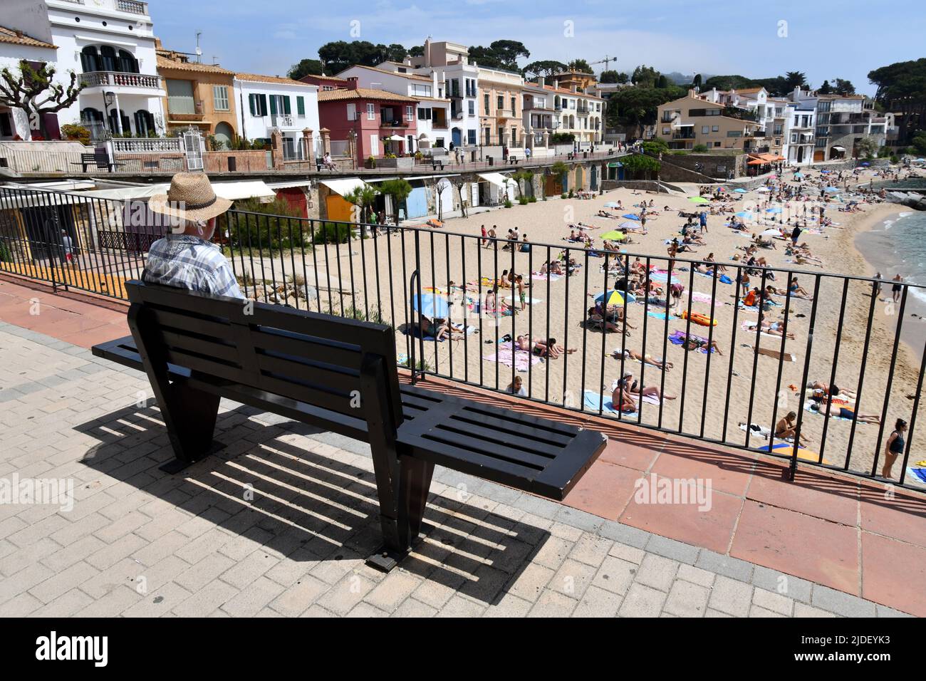 Platja Canadell beach between Llafranc and Calella Palafrugel on the ...