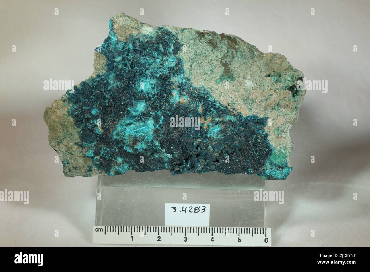 Cornetite. minerals. Africa; Zimbabwe; Bwana M Kubwa Stock Photo - Alamy