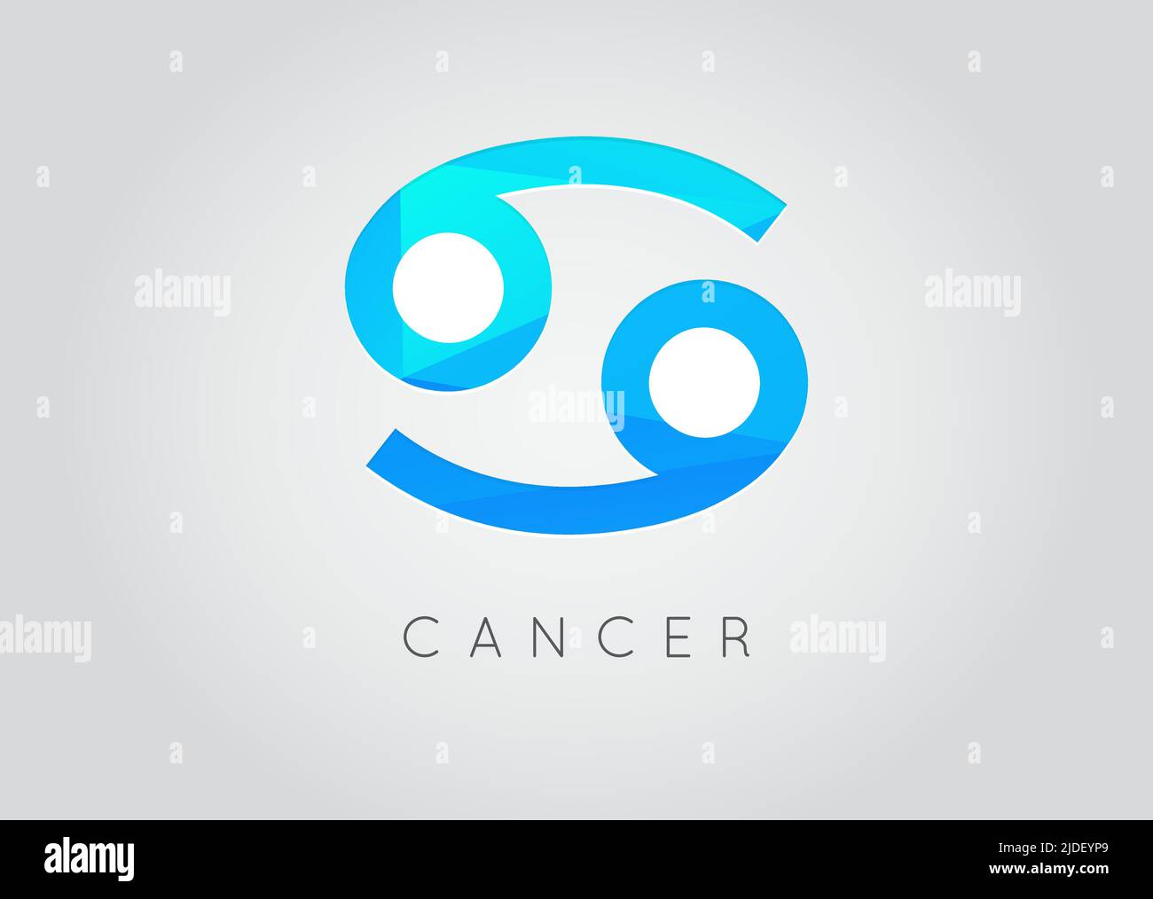 Cancer Constellation. Detailed Stylish Zodiac Icon. Modern Style ...