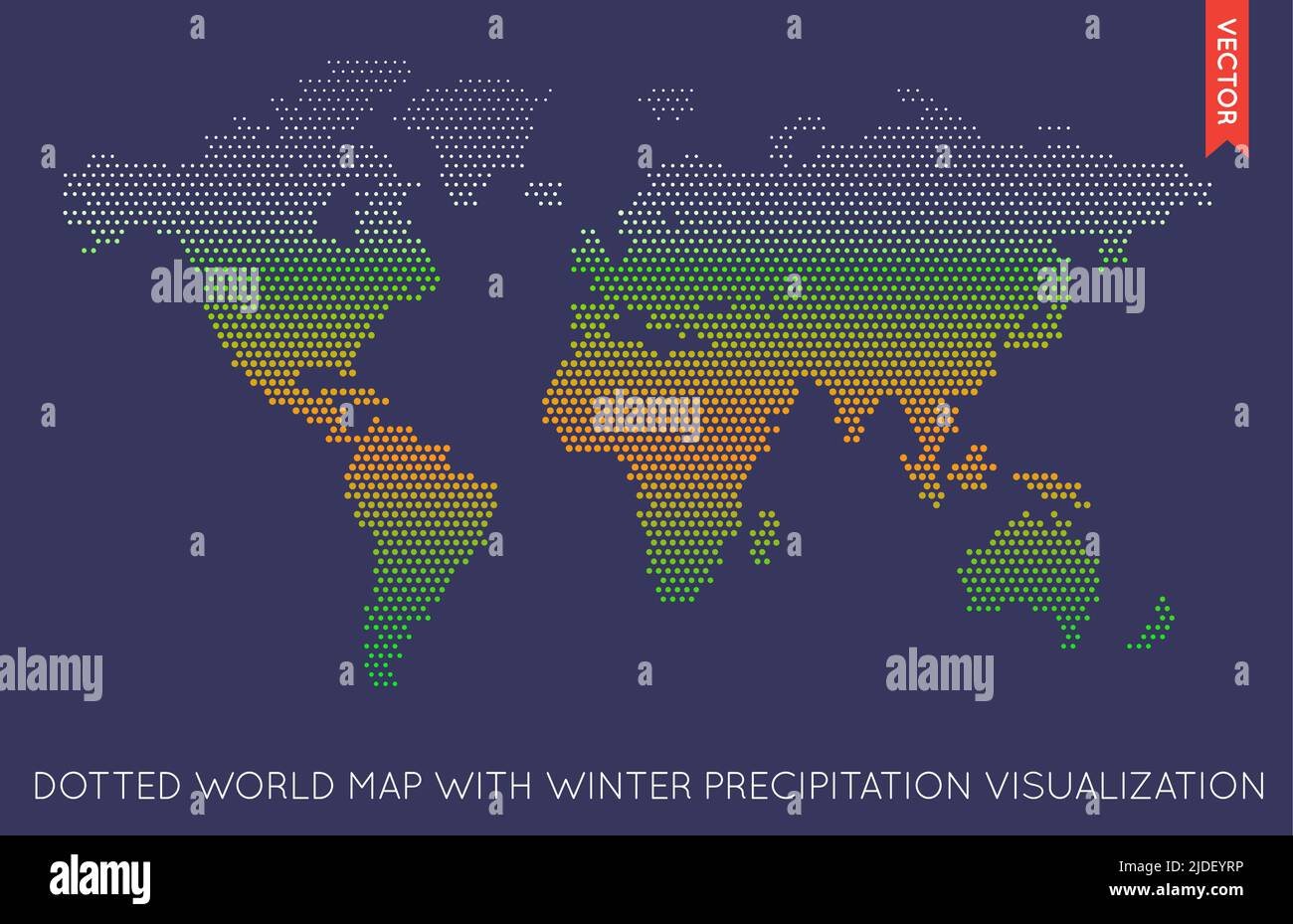 Vector Flat World Map Infographic. Map of the World Stock Vector Image ...
