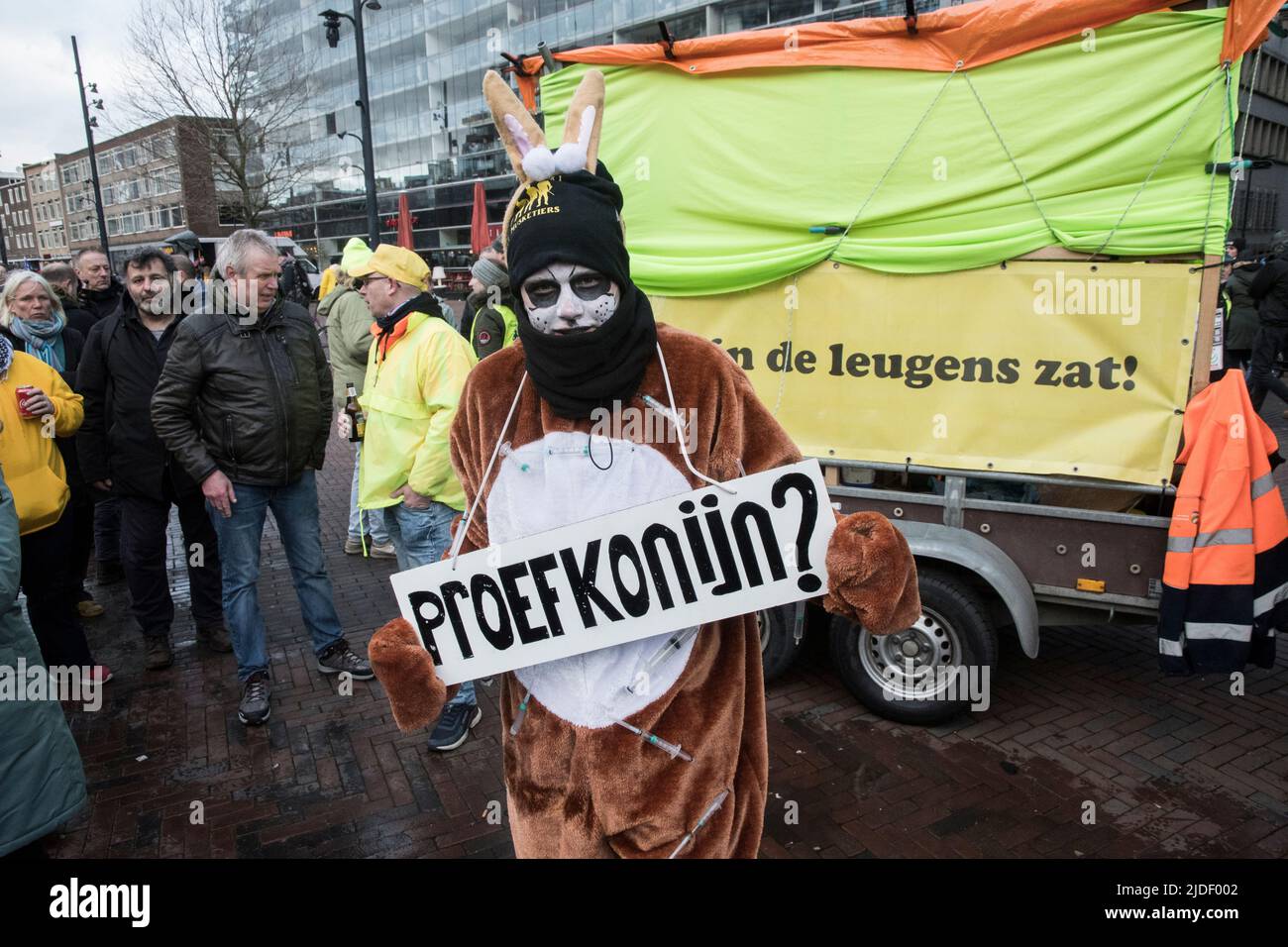 02-06-2022 Rotterdam,The Netherlands.March for freedom.Thousands of ...