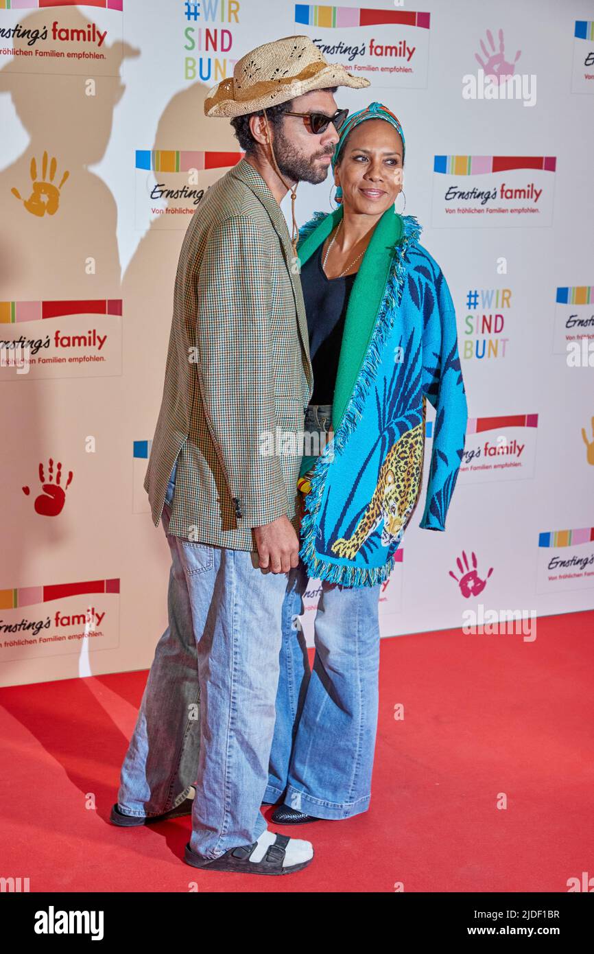 Hamburg, Germany. 20th June, 2022. Barbara Becker, actress, and her son ...