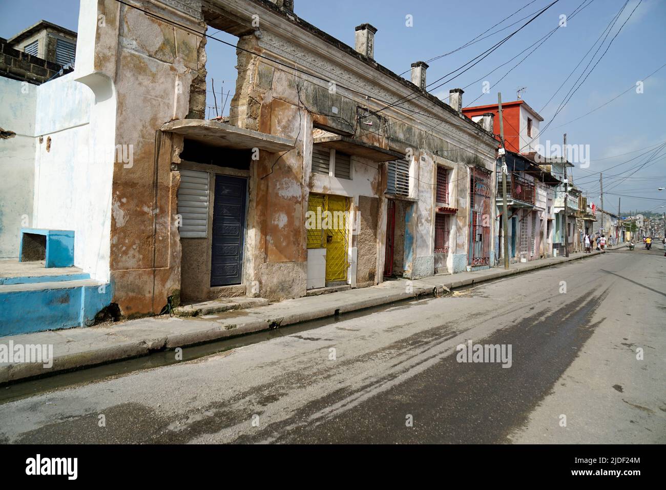 old run down houses in the streets of matanzas on cuba Stock Photo - Alamy