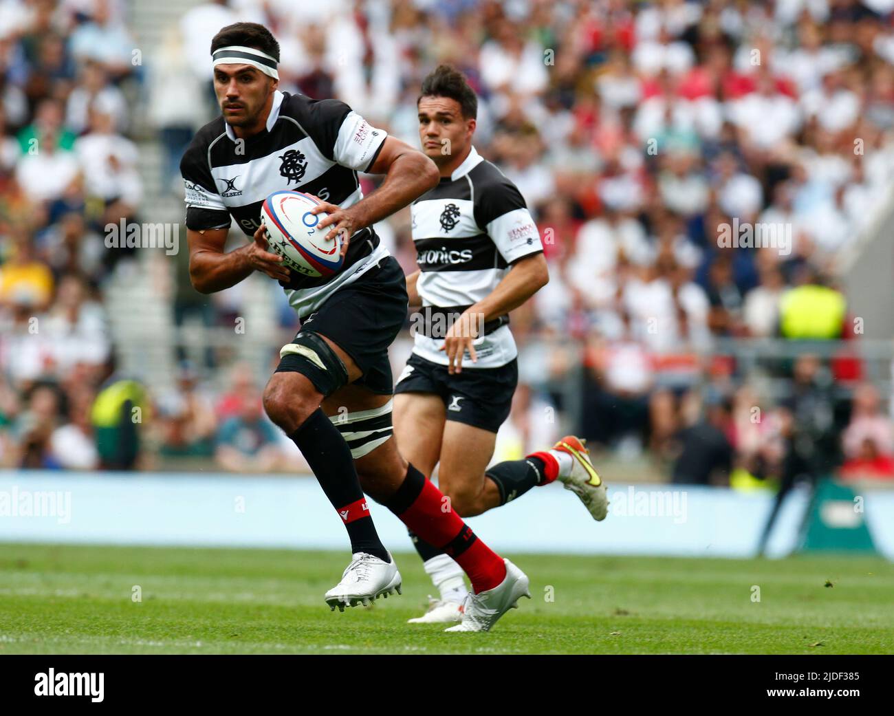 LONDON ENGLAND - JUNE 19 : Dylan Cretin(Lyon)of Barbarians F.C. during ...
