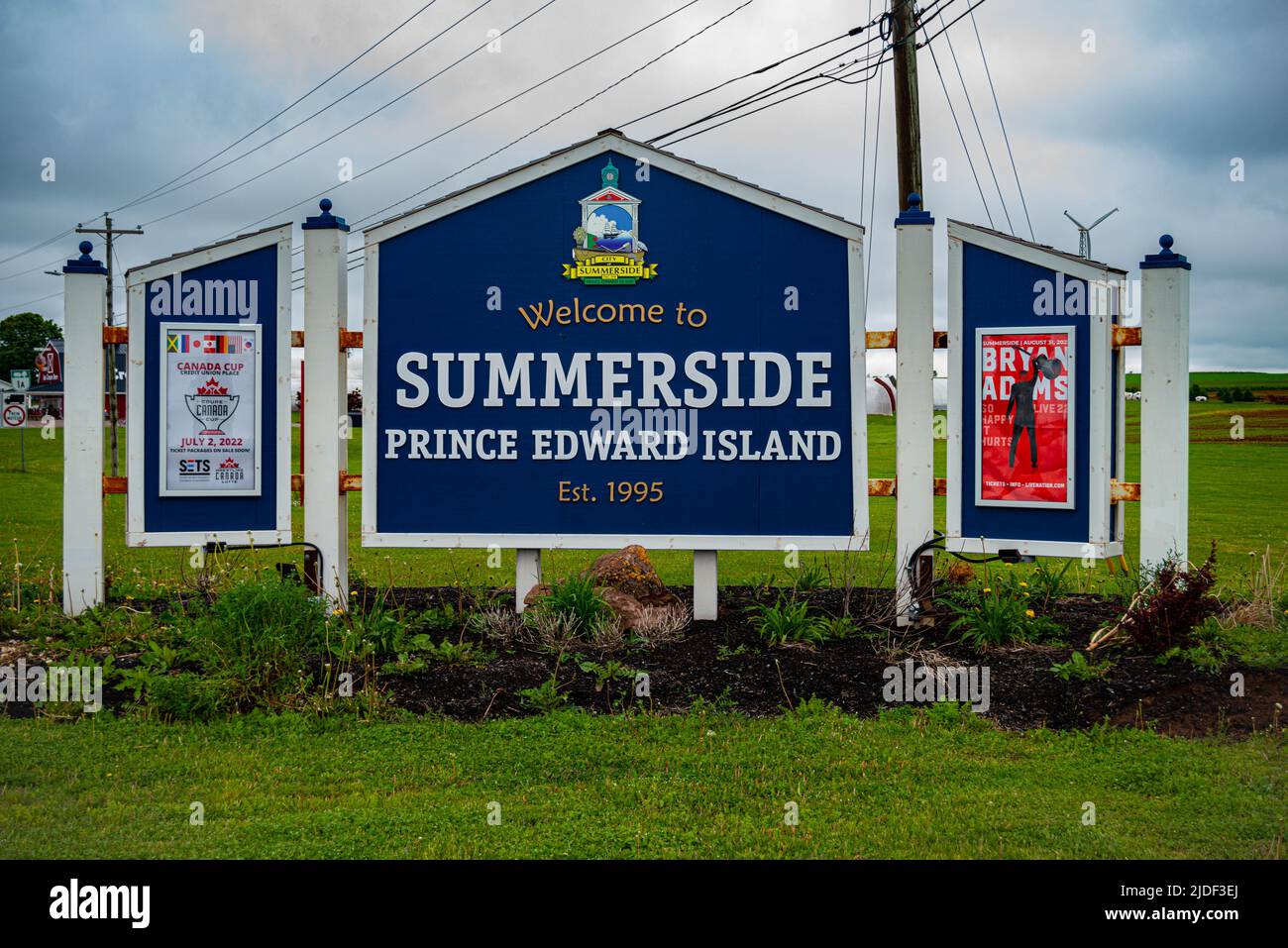 You are entering summerside sign hi-res stock photography and images - Alamy