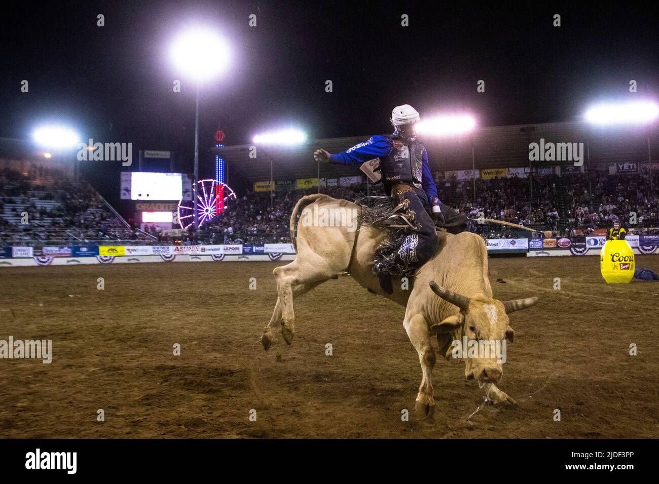 Reno, United States. 19th June, 2022. Stetson Wright bull riding. The ...