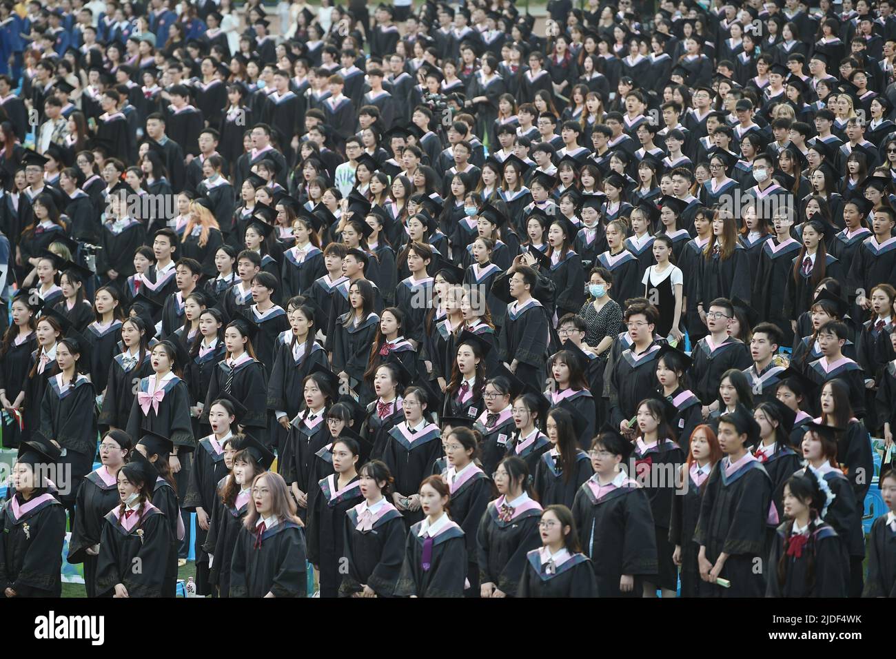 NANJING, CHINA - JUNE 20, 2022 - More than 2,300 graduates and teachers ...