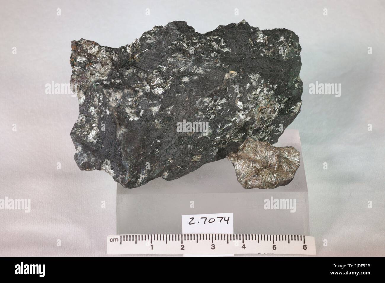 Grunerite. minerals. North America; USA; Michigan; Marquette County ...