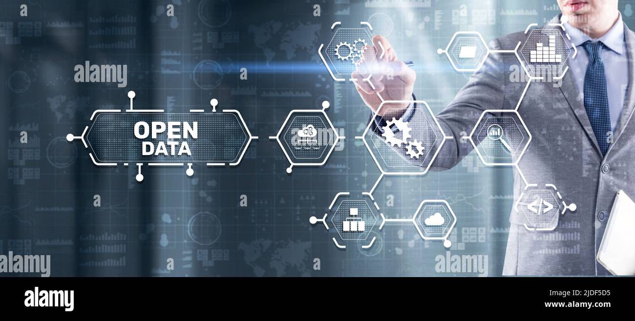 Open Data. Access Concept Modern Technology Stock Photo - Alamy