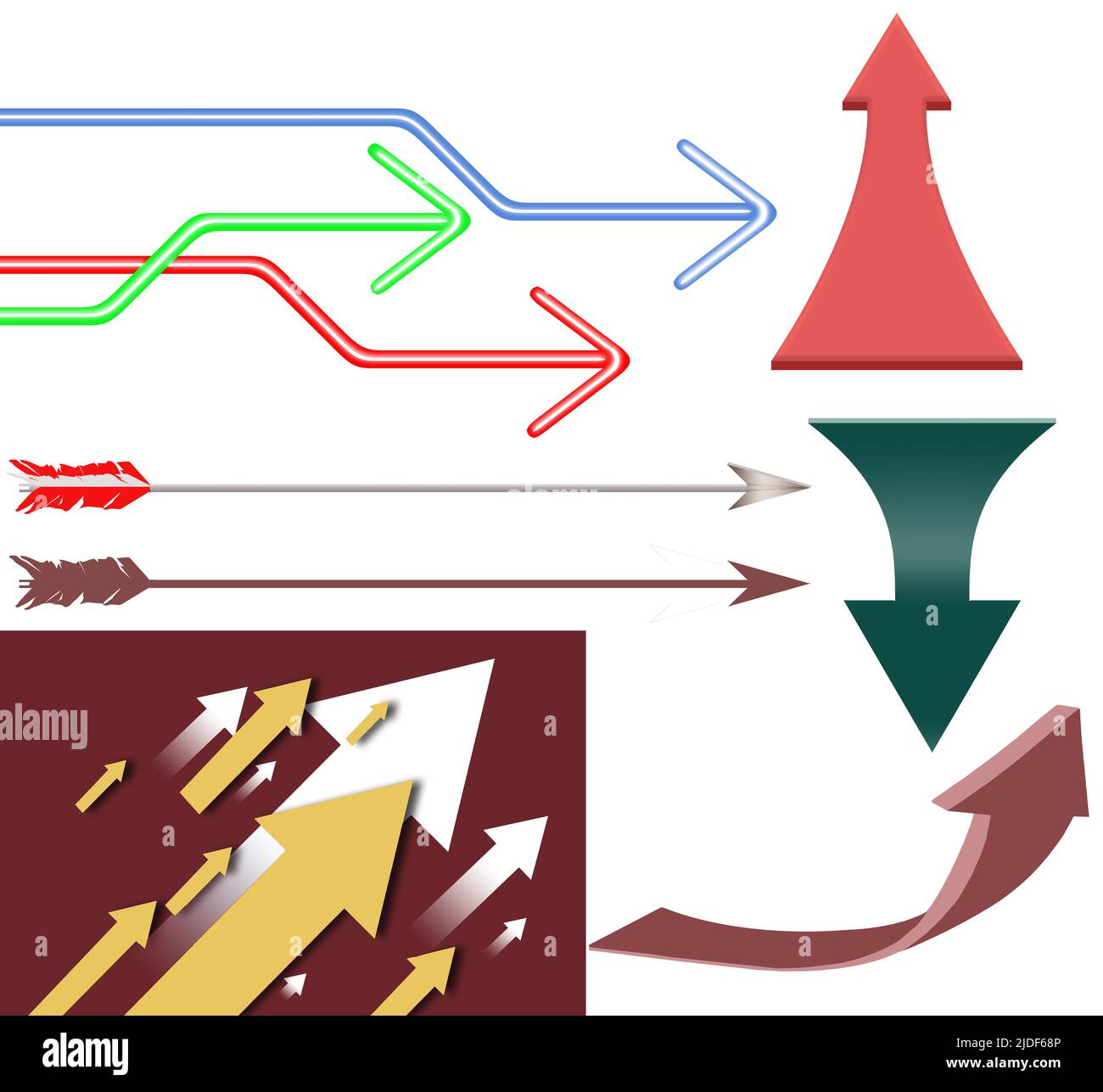 Here are isolated arrows that are useful for graphic projects. This is ...