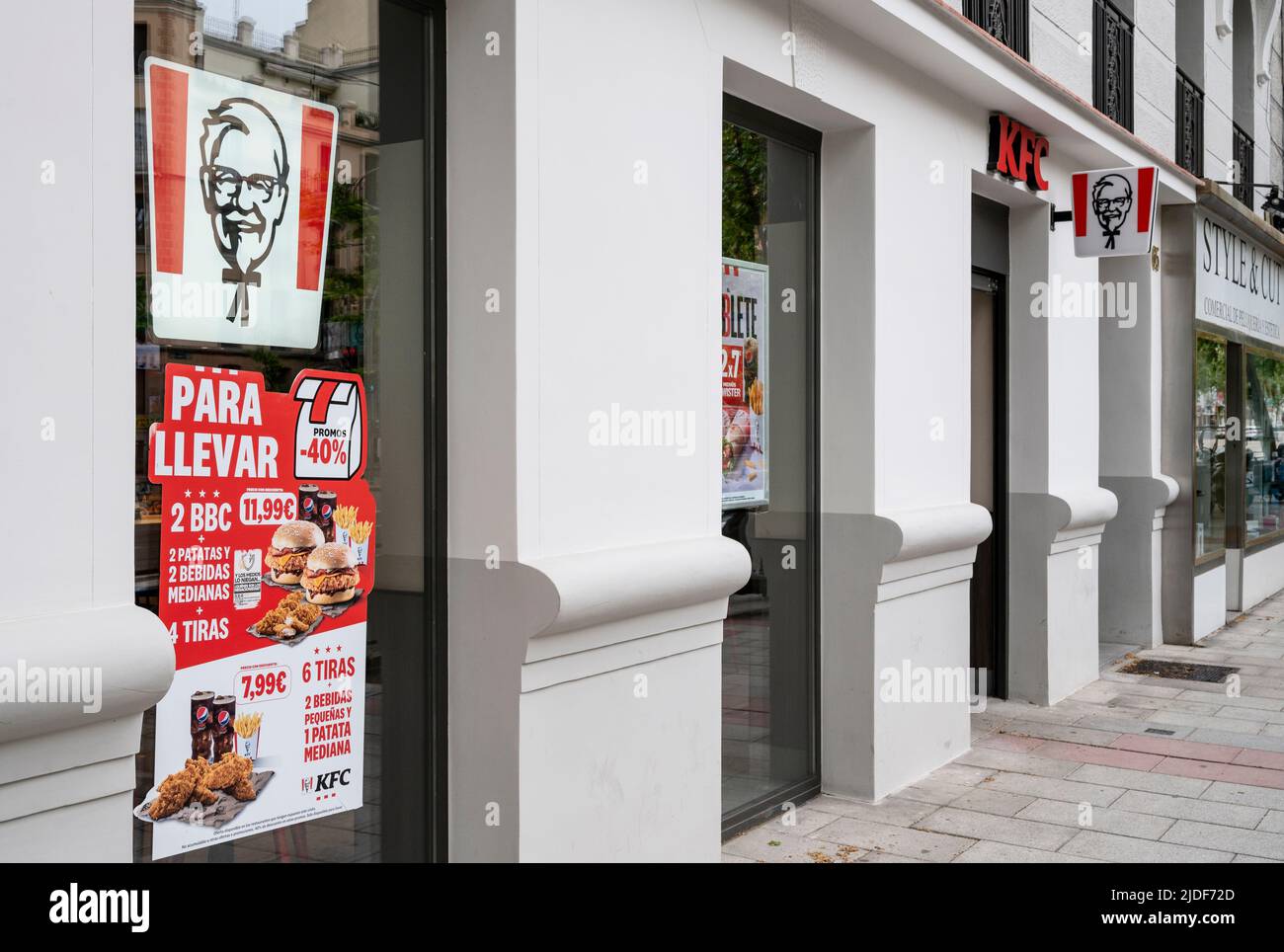 Madrid, Spain. 3rd May, 2022. The American fast food chicken restaurant ...