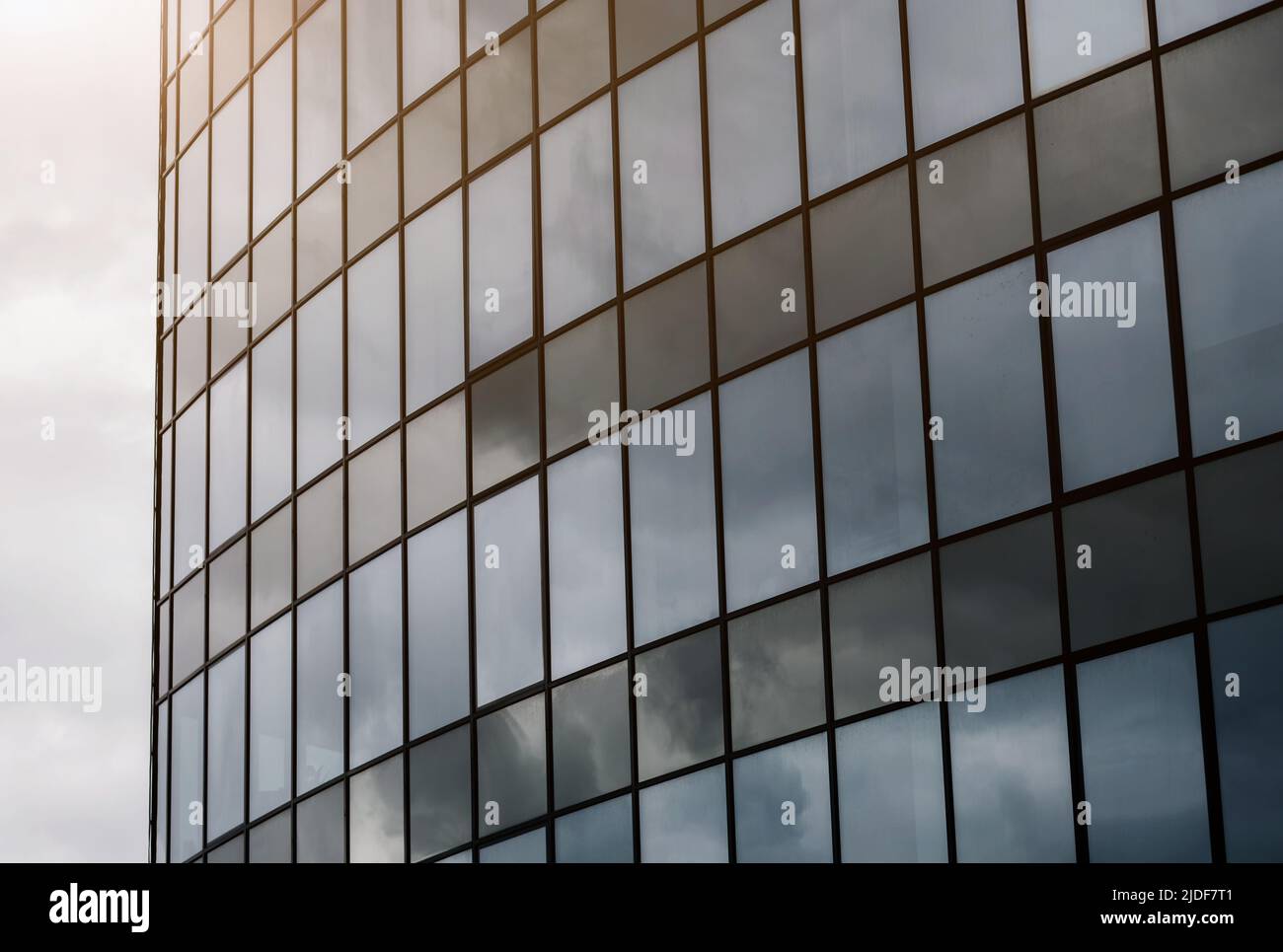 windows of a glass office building. business architecture Stock Photo ...