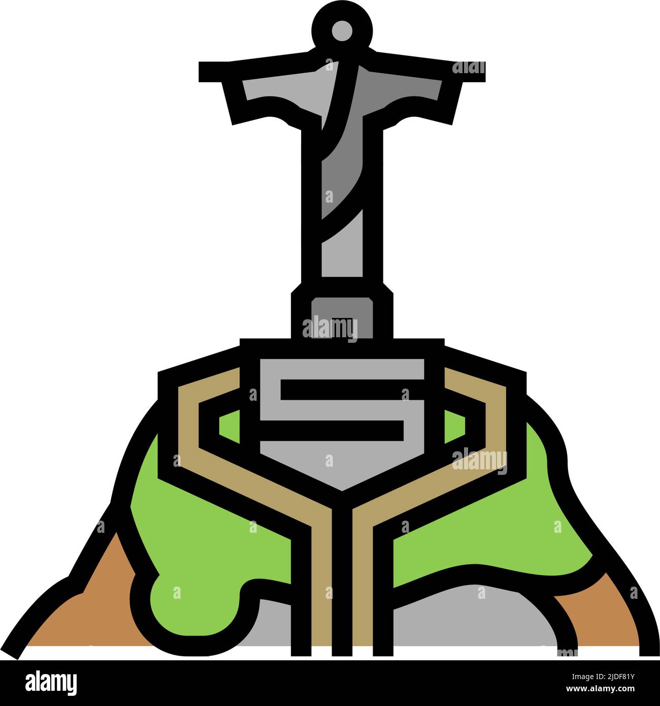 rio de janeiro color icon vector illustration Stock Vector Image & Art ...