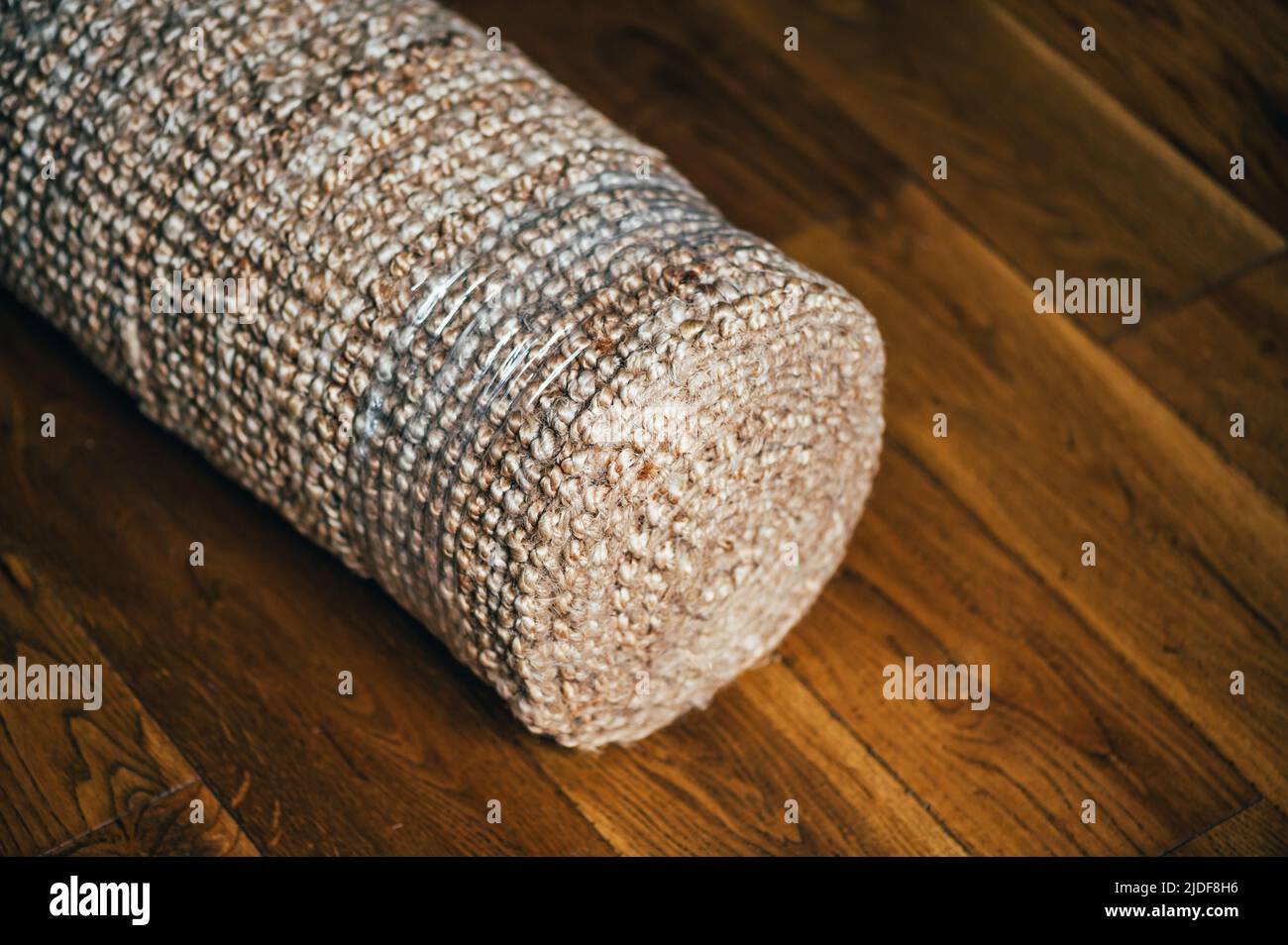 Jute rug, natural fiber carpet Stock Photo - Alamy