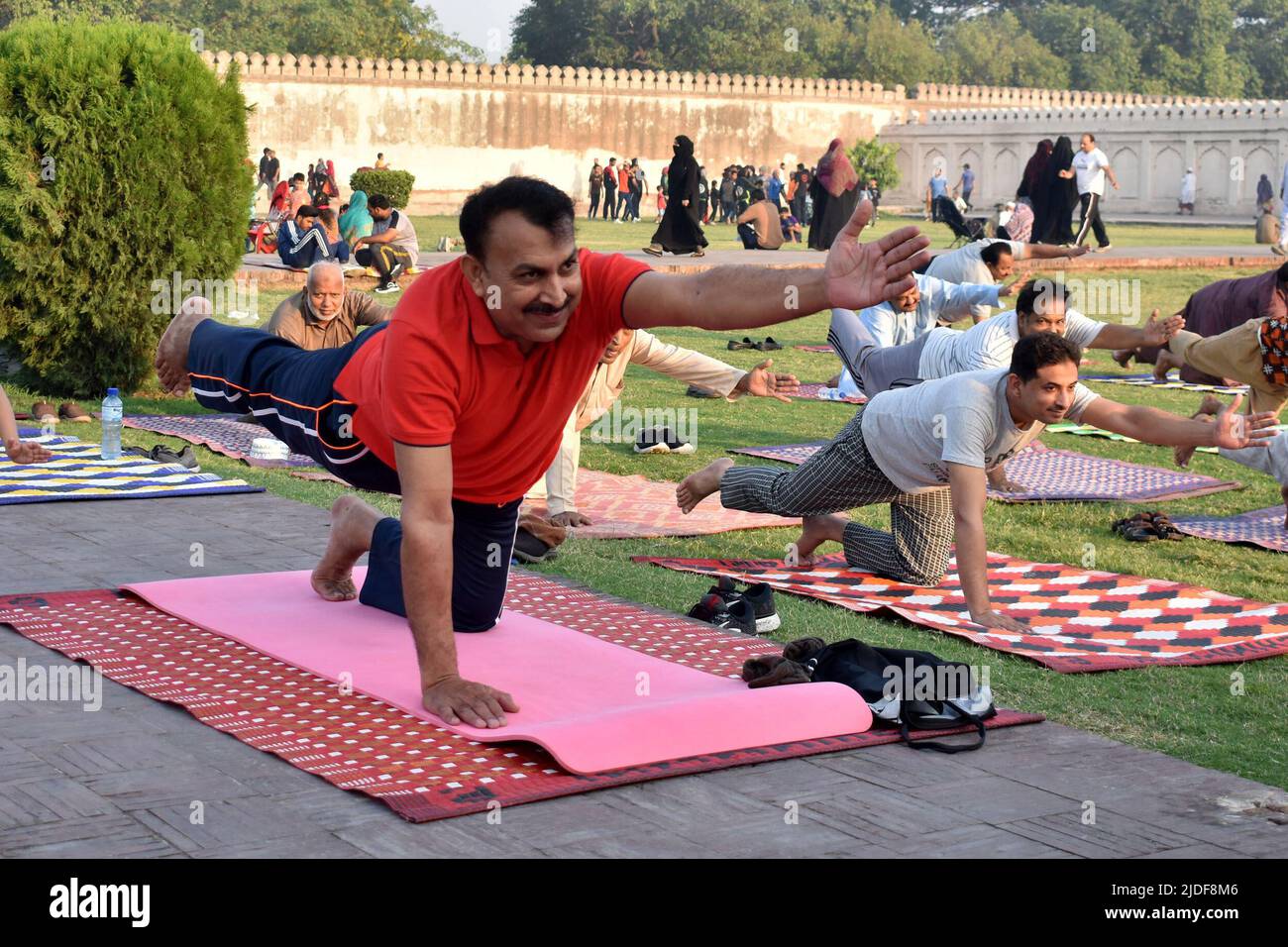 Lahore international yoga day hi-res stock photography and images - Alamy