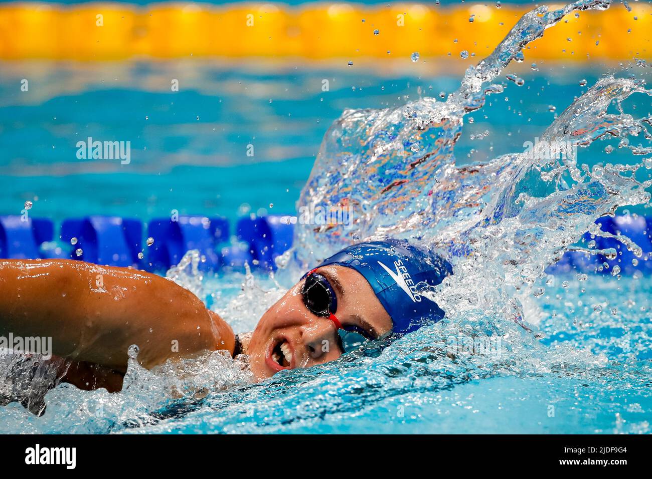BUDAPEST, HUNGARY - JUNE 20: Kristel Kobrich of Chili competing in the ...