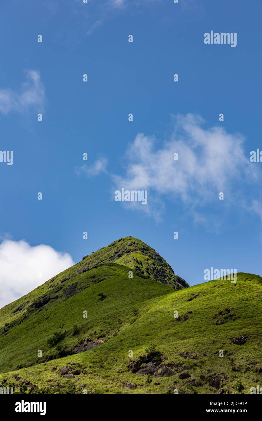 View of the Chembra Peak from top in Wayanad, Kerala Stock Photo - Alamy