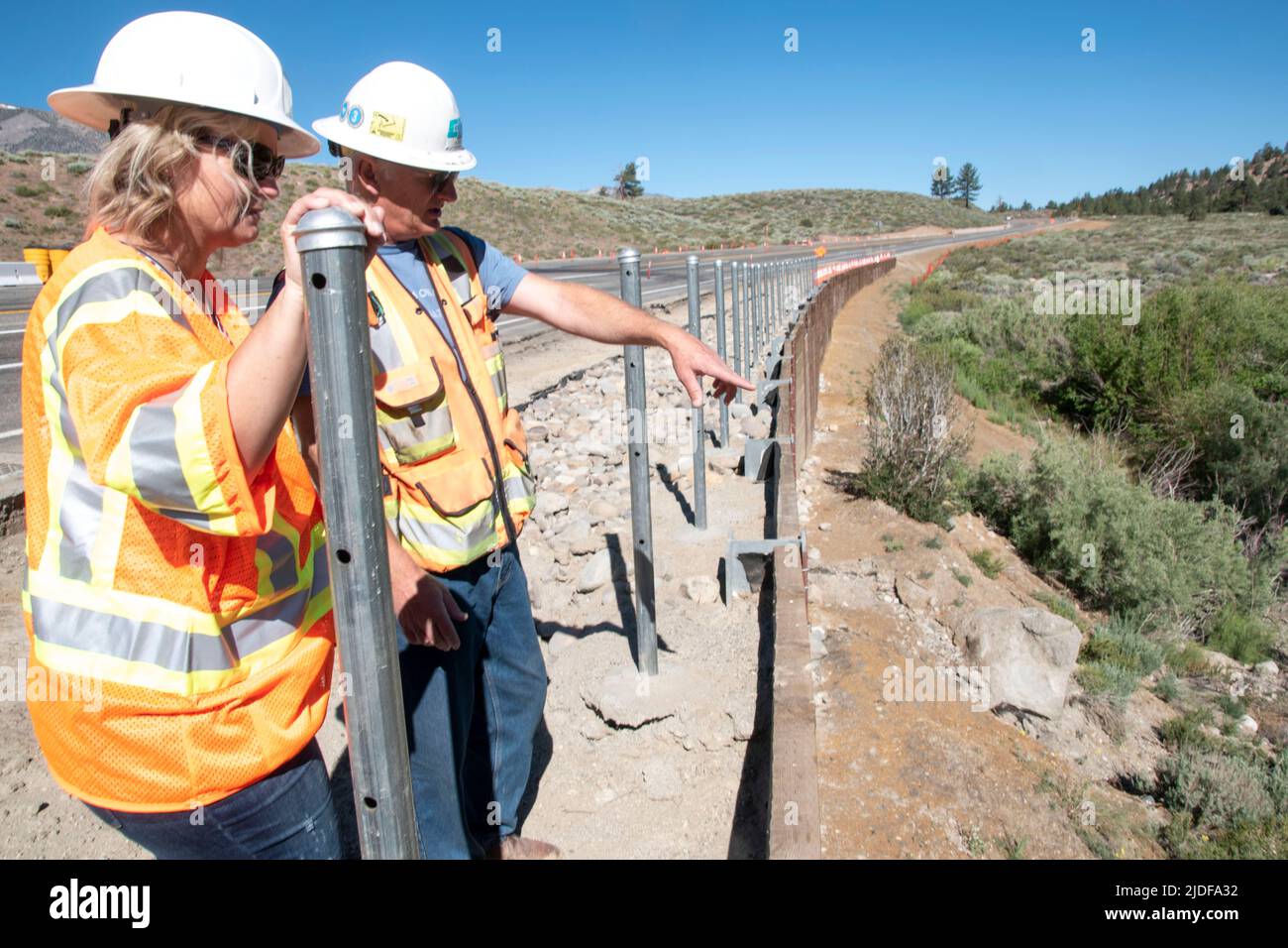 This road project on Sherwin Grade in Mono County, CA, USA will widen ...