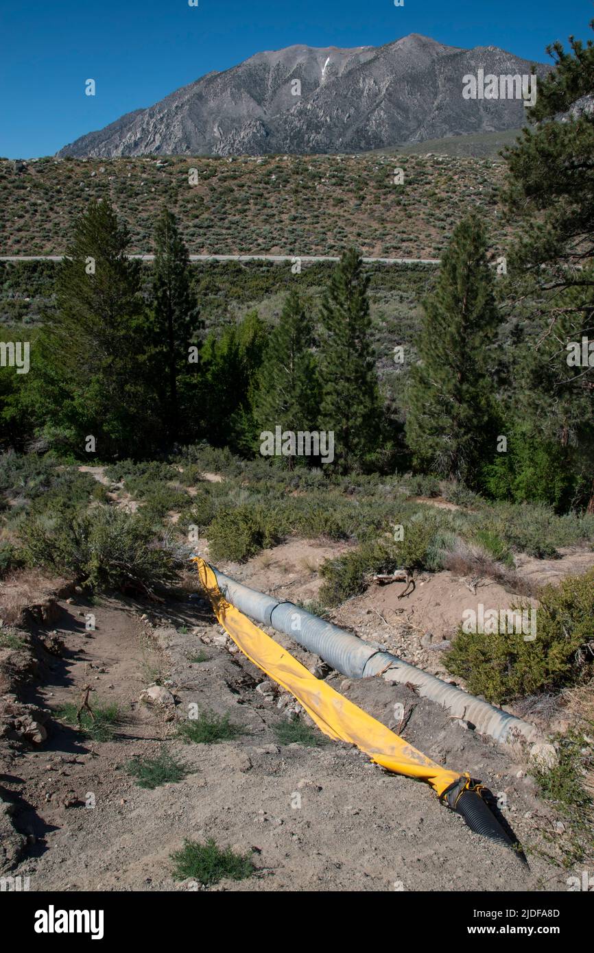 This road project on Sherwin Grade in Mono County, CA, USA will widen ...