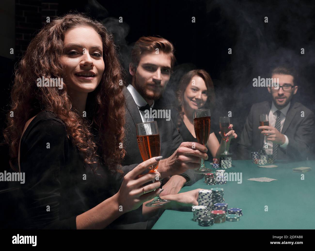 People around poker table hi-res stock photography and images - Alamy