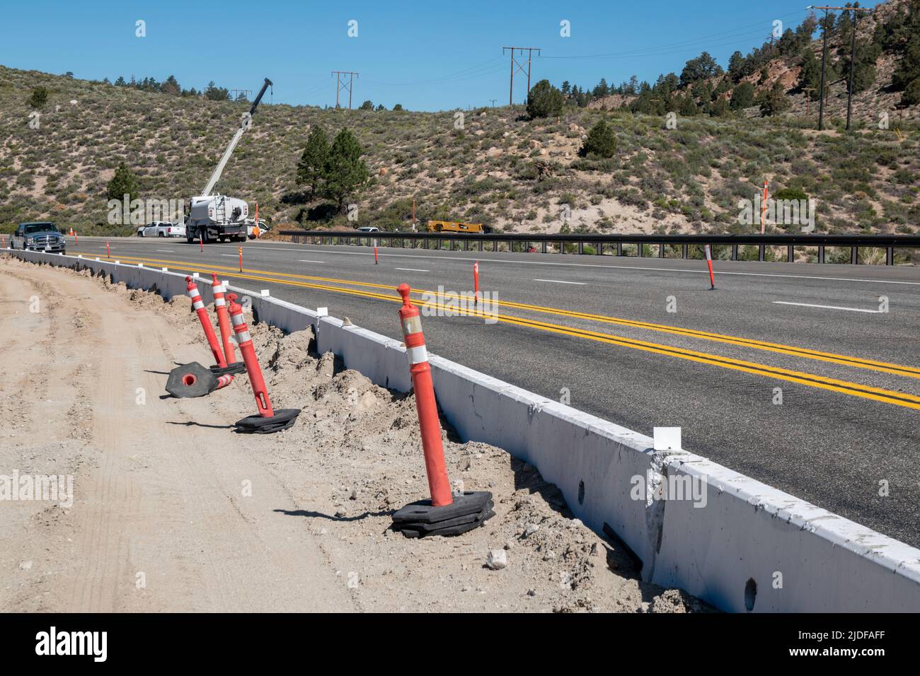 This road project on Sherwin Grade in Mono County, CA, USA will widen ...