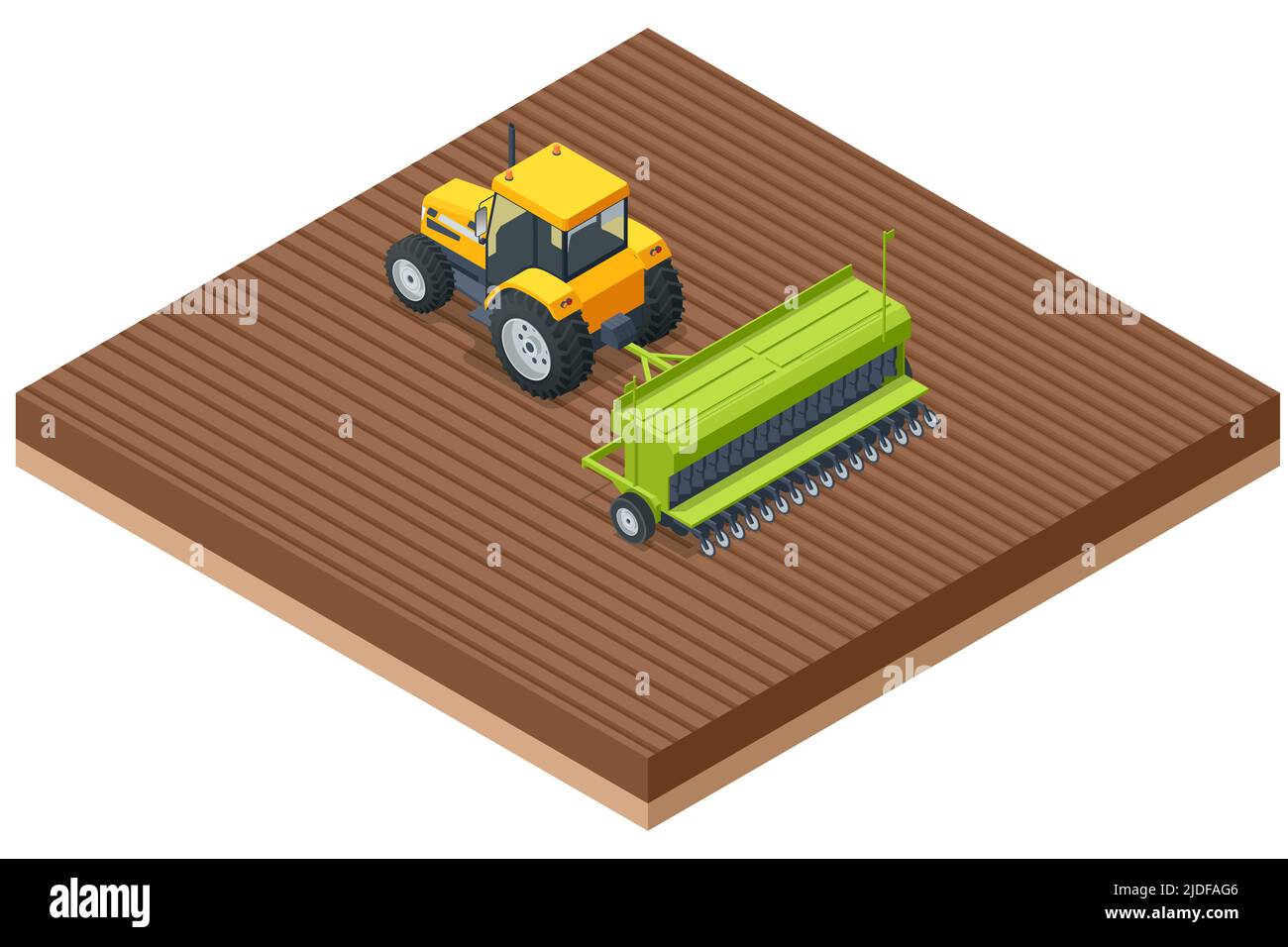 Isometric Agricultural Cultivator. A cultivator is a piece of ...