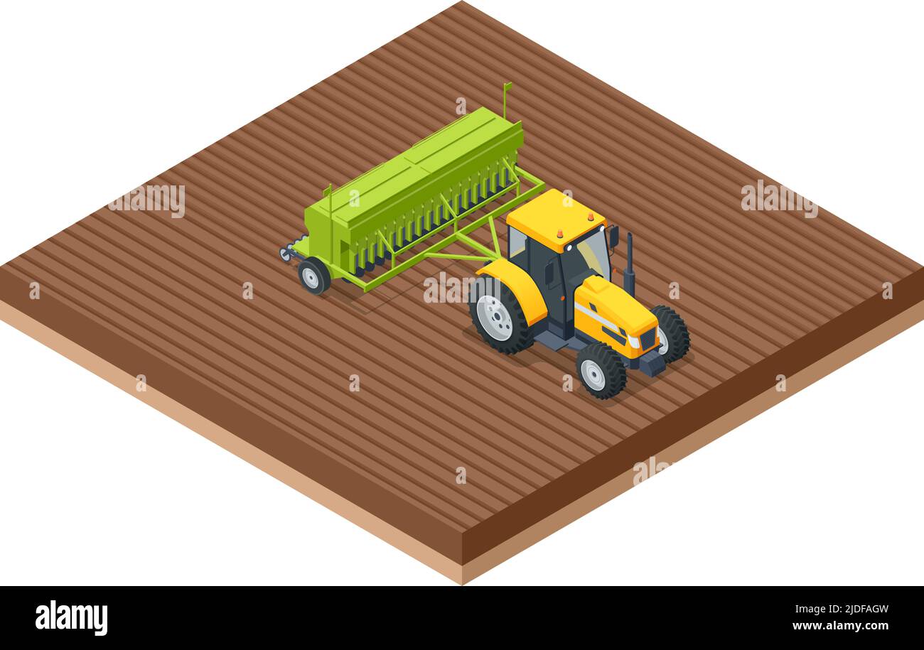 Isometric Agricultural Cultivator. A cultivator is a piece of ...