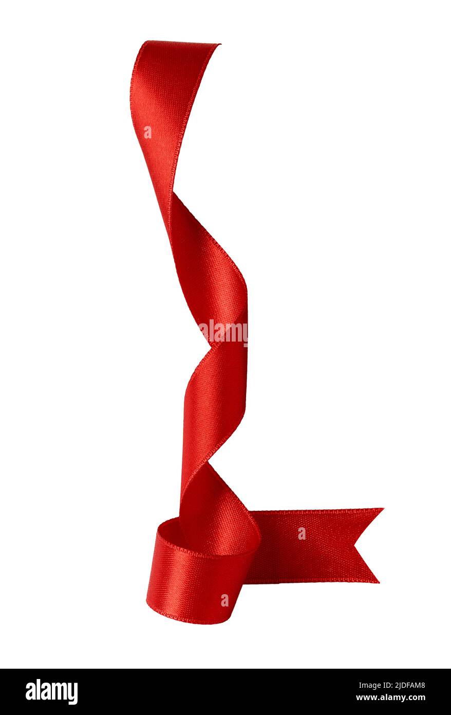 red ribbon bow decoration christmas valentine gift birthday Stock Photo ...