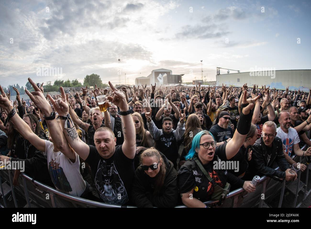 Copenhagen, Denmark. 18th, June 2022. Festival goers attend one of many ...