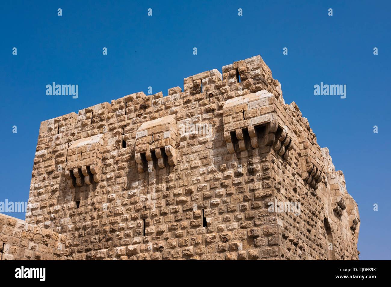 Walls of the Citadel of Damascus Stock Photo - Alamy