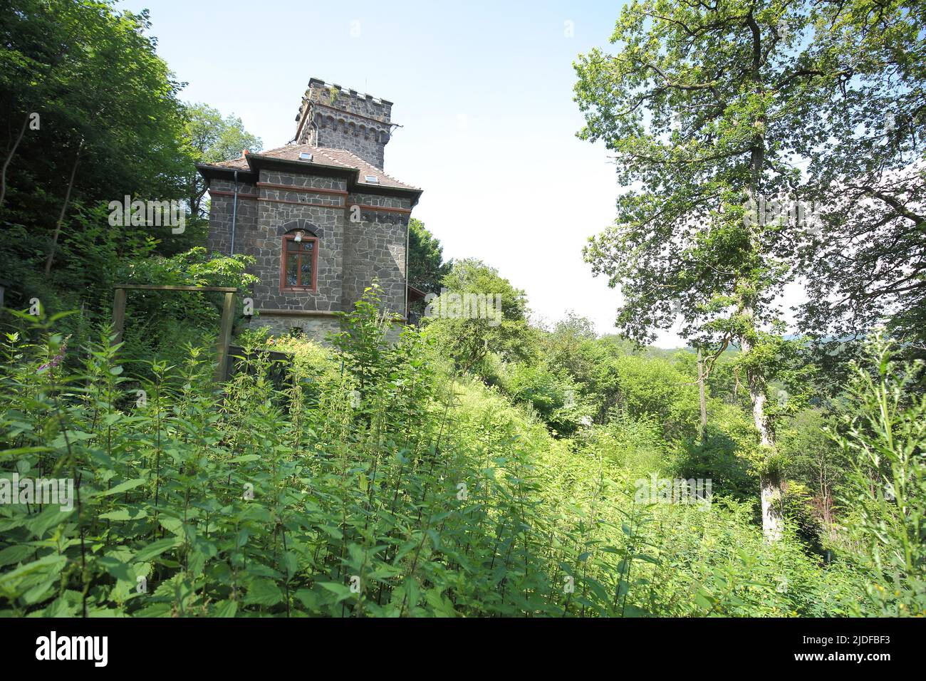 Neufville Tower in the Bergpark in Eppstein, Taunus, Hesse, Germany ...