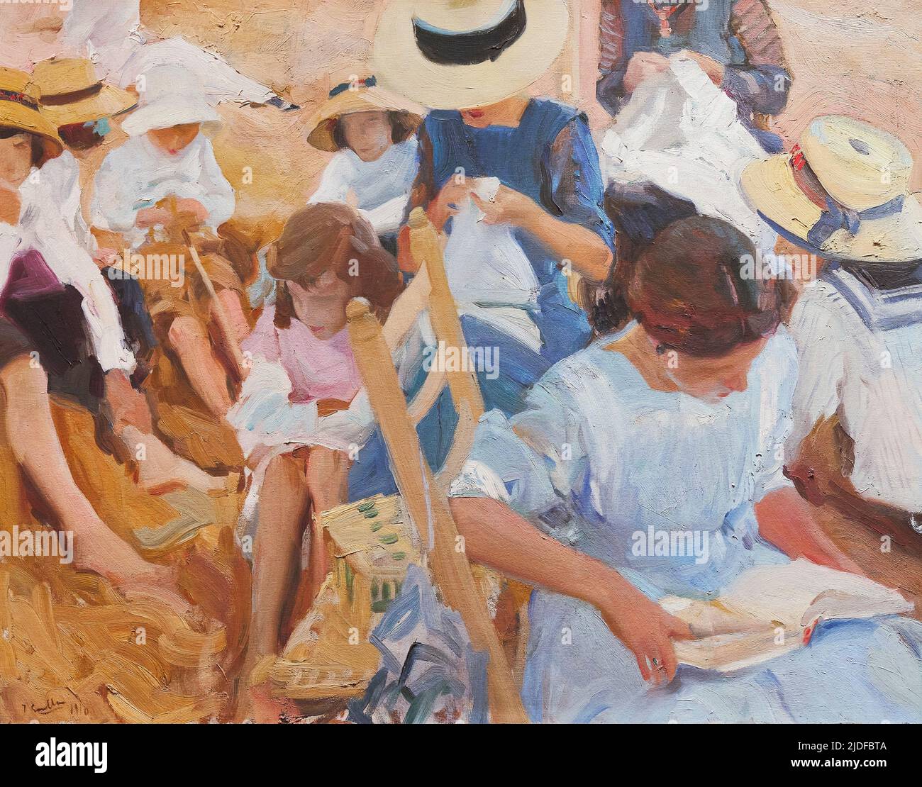 Impressionist painting beach hi-res stock photography and images - Alamy