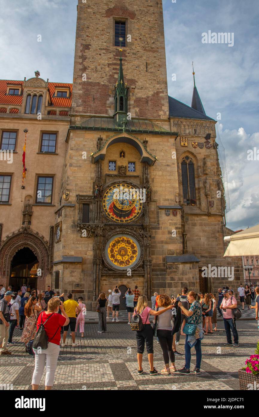 The Astronomical Clock is the great landmark of Old Town Square ...