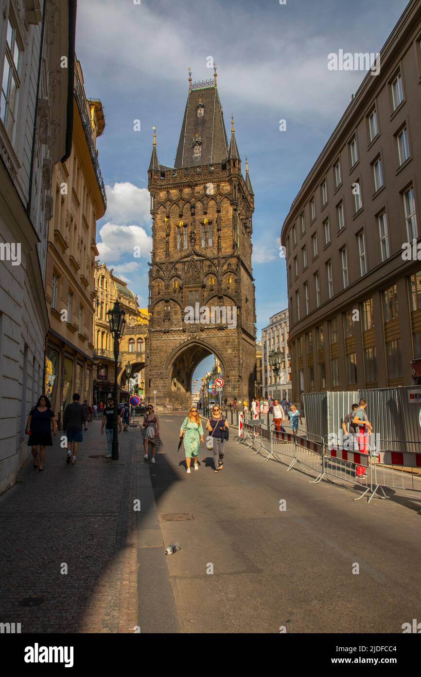 The Powder Tower or Powder Gate is a Gothic tower in Prague, Czech ...