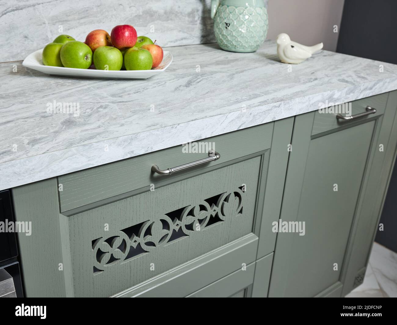Promotional photograph of a kitchen using flash Stock Photo - Alamy